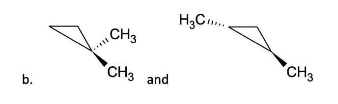 Solved Are the following pairs of molecules identical, | Chegg.com