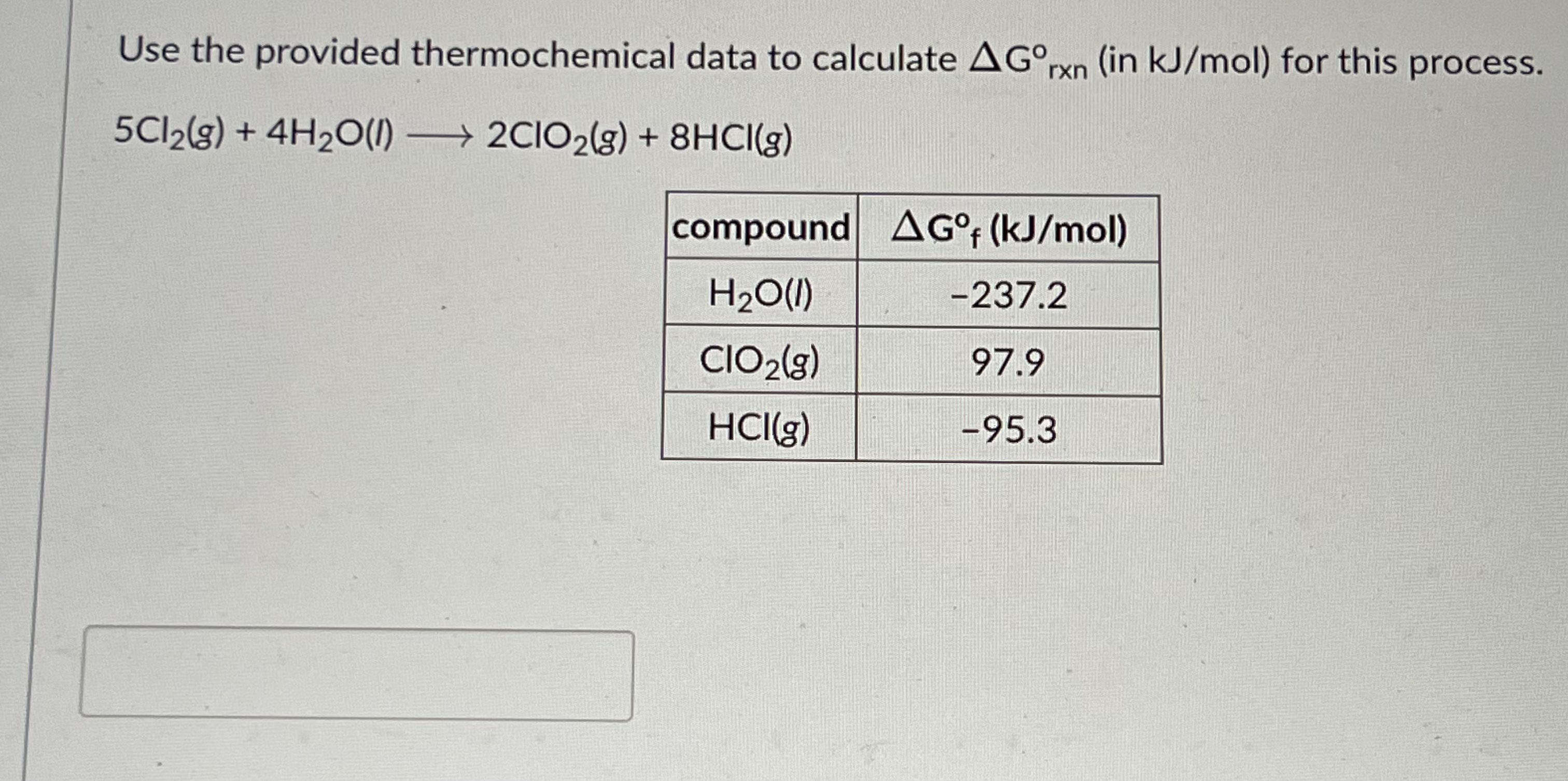 Solved Use the provided thermochemical data to calculate | Chegg.com