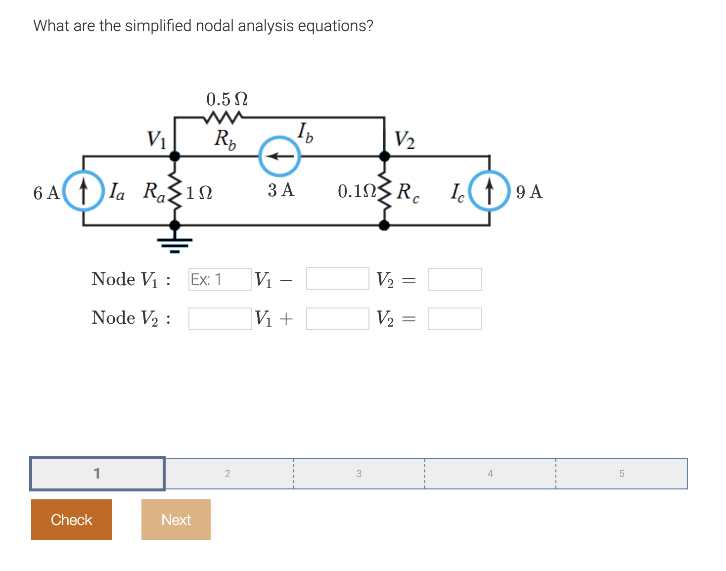 Solved What are the simplified nodal analysis equations? | Chegg.com
