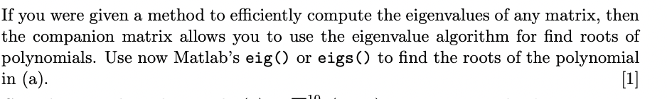 Solved Consider a polynomial of degree n with real valued | Chegg.com