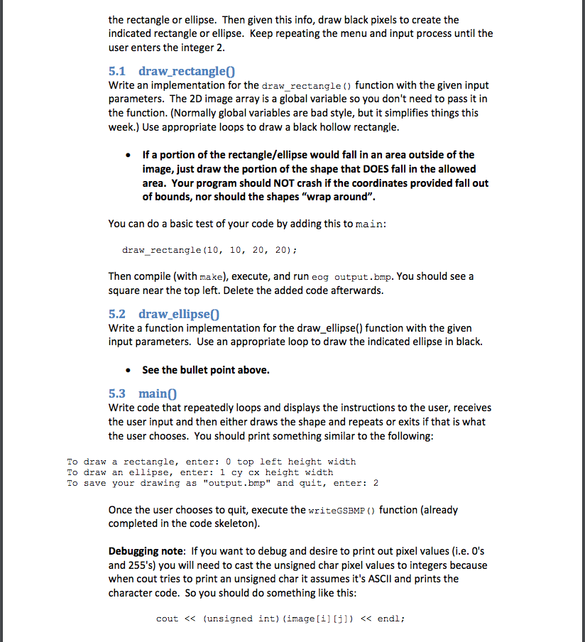 CS 103 Lab - 2D Arrays & Image Processing 1 | Chegg.com