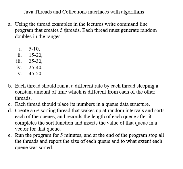 Solved a. Using the thread examples in the lectures write | Chegg.com
