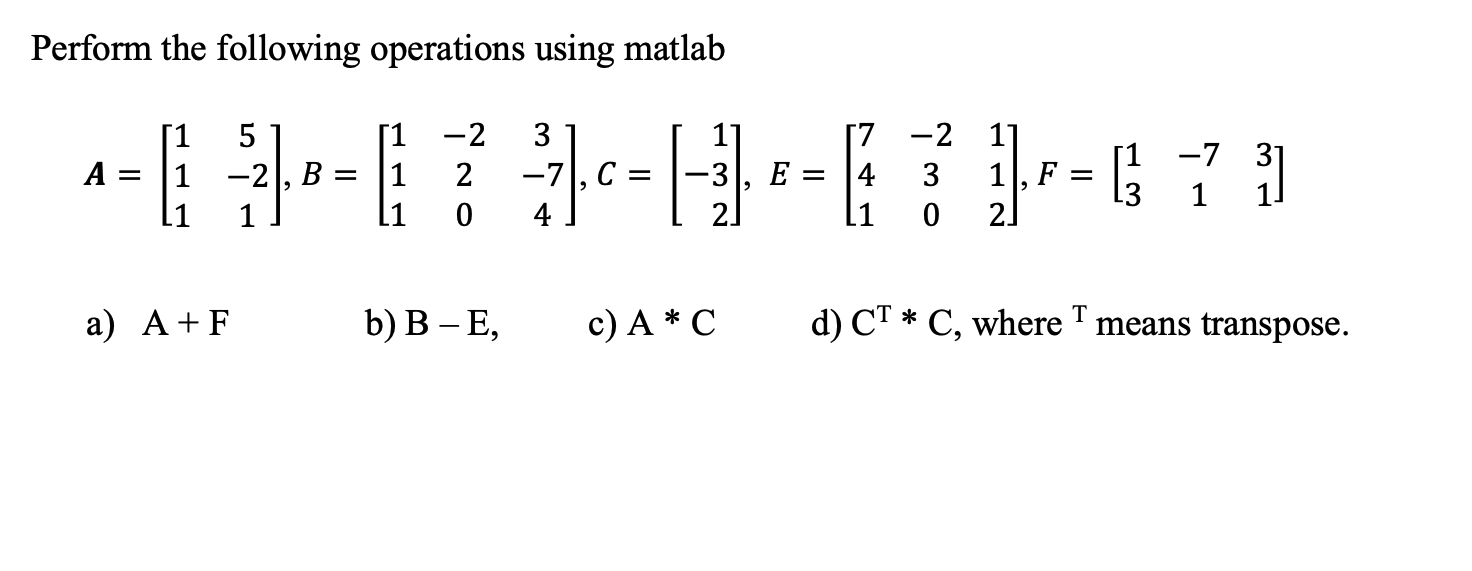 Solved Please Solve This Problem Using Matlab 