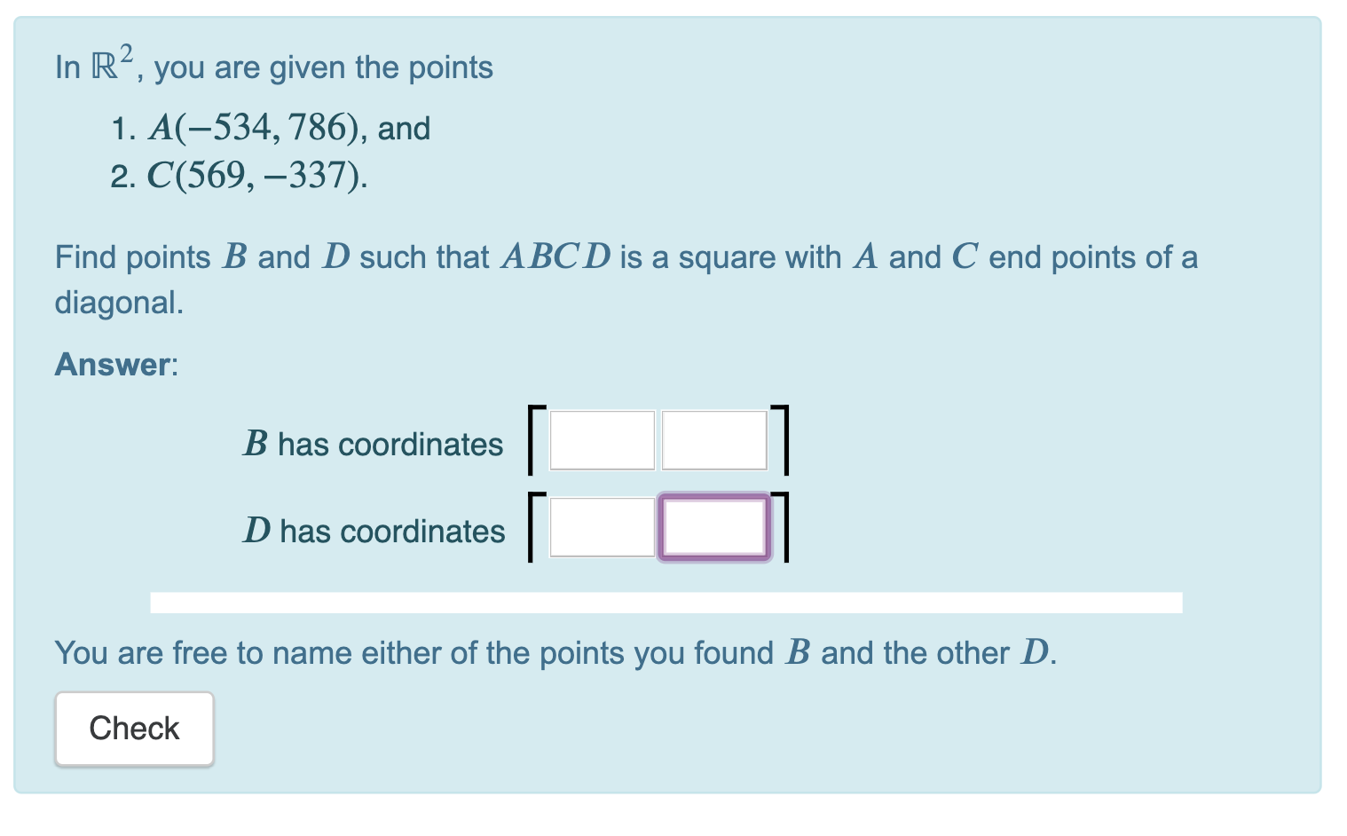 Solved Find two nonparallel vectors y and z which are | Chegg.com