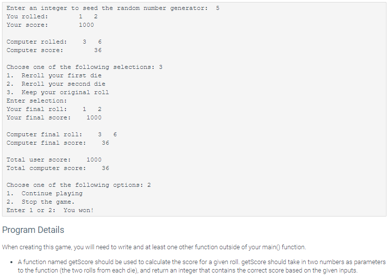 Solved The goal of this lab is to write a program that | Chegg.com