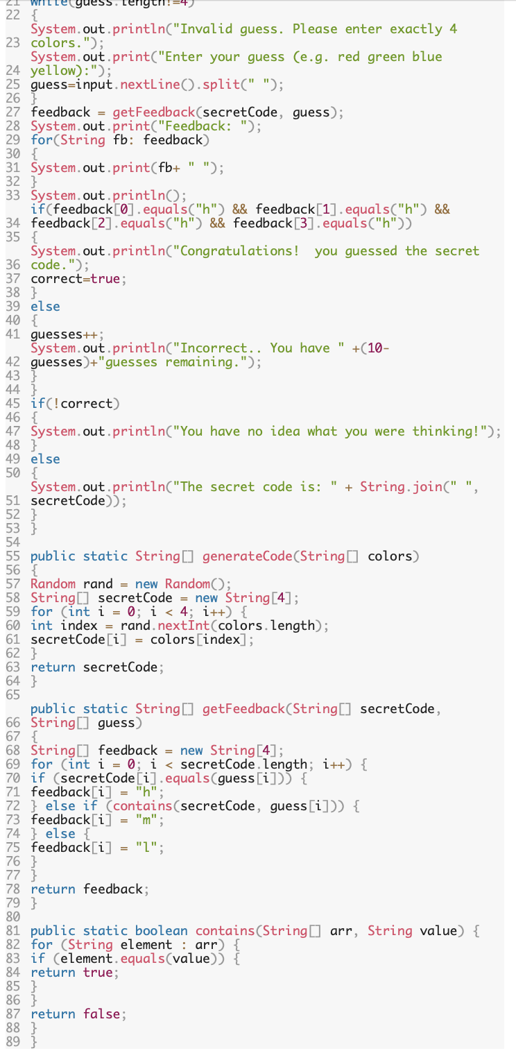 Solved Is this code align with the requirements : 1) No | Chegg.com