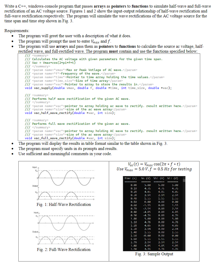 Solved Write A C Windows Console Program That Passes