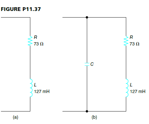 Solved 11.37 A load consists of a resistor with resistance R | Chegg.com