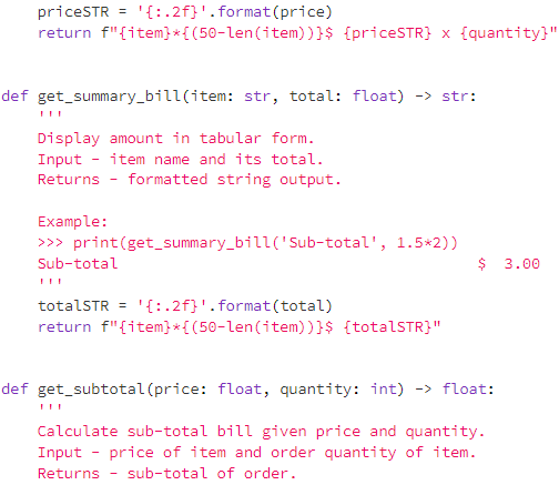 Solved Q3 - Functions Programming Exercise Write functions | Chegg.com
