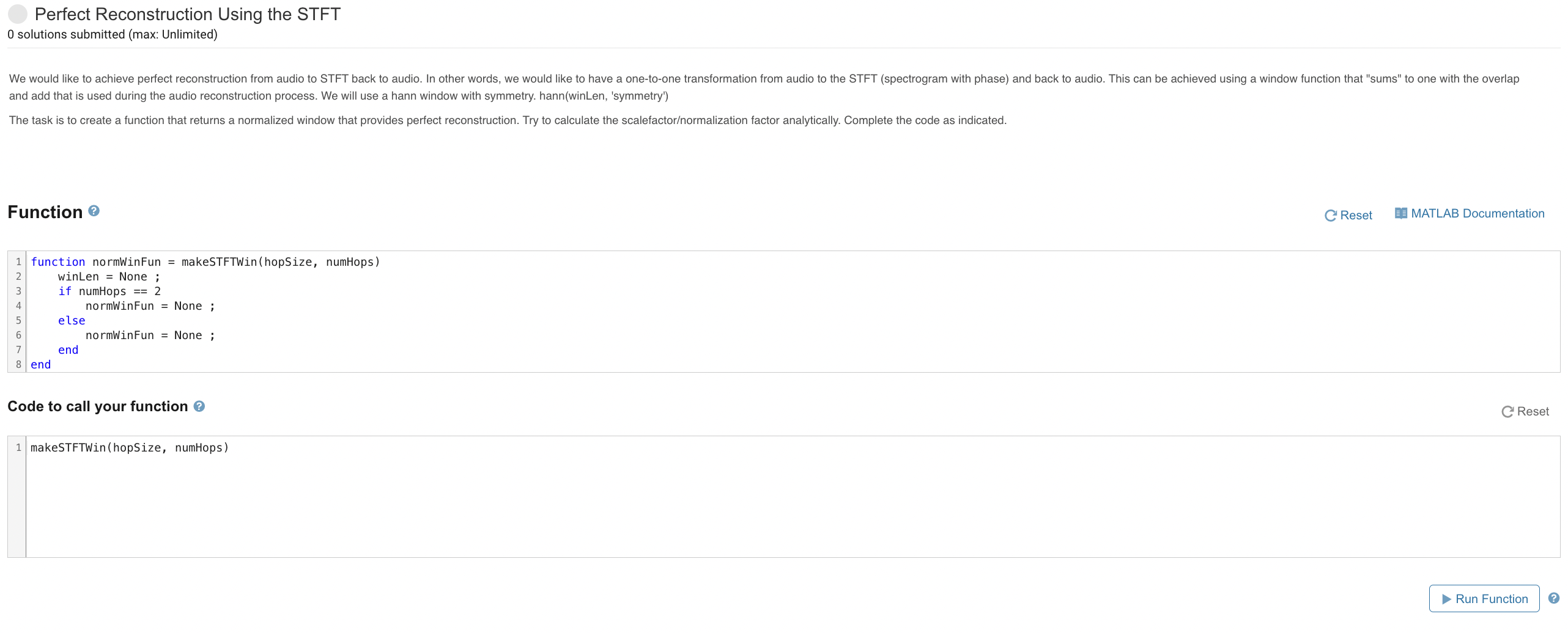 Solved and add that is used during the audio reconstruction | Chegg.com