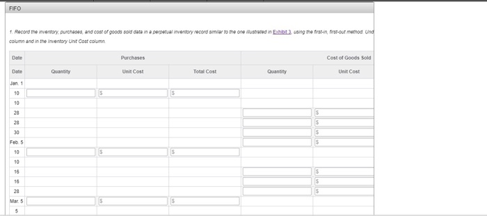 Solved Instructions. Chart of Accounts. FIFO. Journal and | Chegg.com