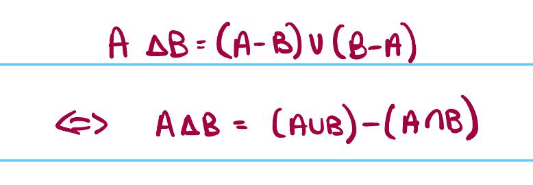 Solved A AB - (A-B) u(B-A) AAB = (AUB)-(ANB) | Chegg.com