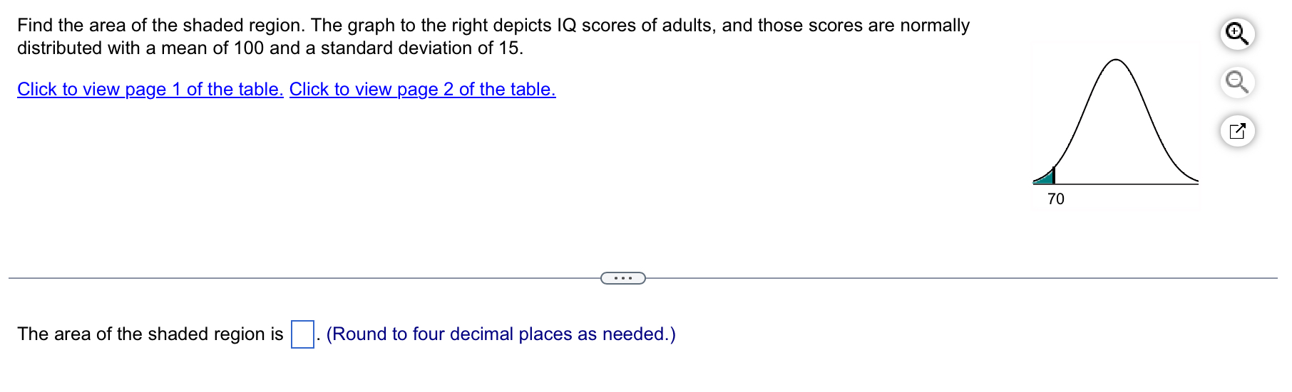 Solved Find the area of the shaded region. The graph to the | Chegg.com