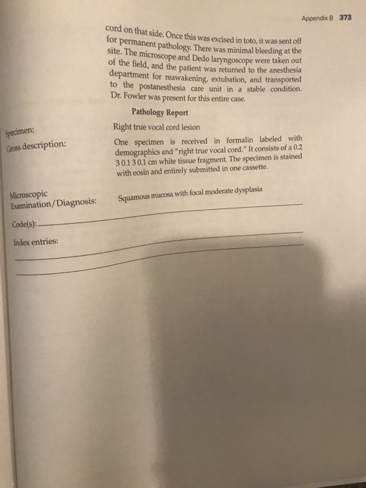 Solved 372 Additional Practice Exercises Surgical Case #55 | Chegg.com