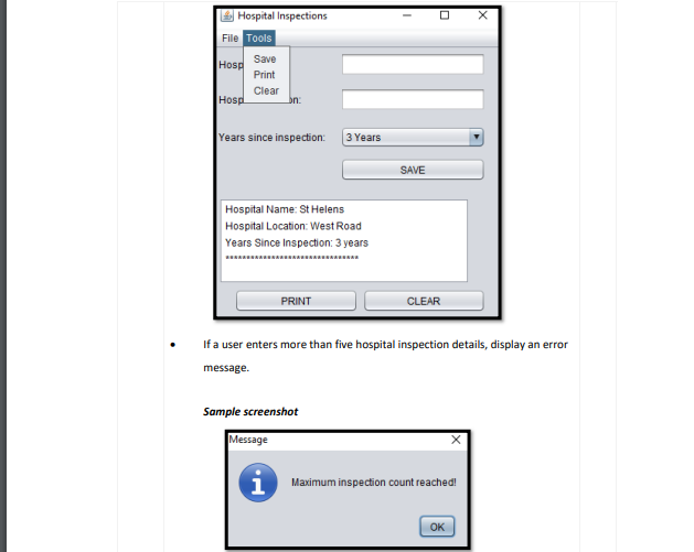 Solved Develop a Java GUI application that will capture a | Chegg.com