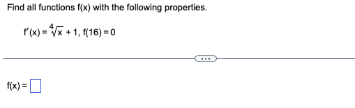 Solved Find all functions f(x) with the following | Chegg.com