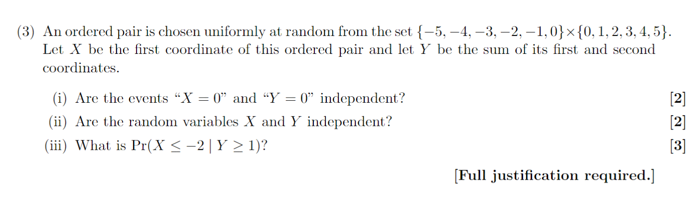 Solved (2) Let X and Y be independent random variables with | Chegg.com