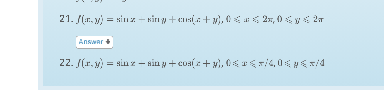 Solved Use a graph or level curves or both to estimate the | Chegg.com