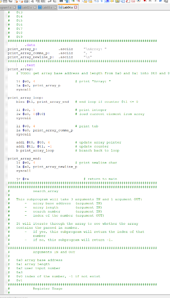 Solved Write subprograms allocate_array, array_contains, and | Chegg.com