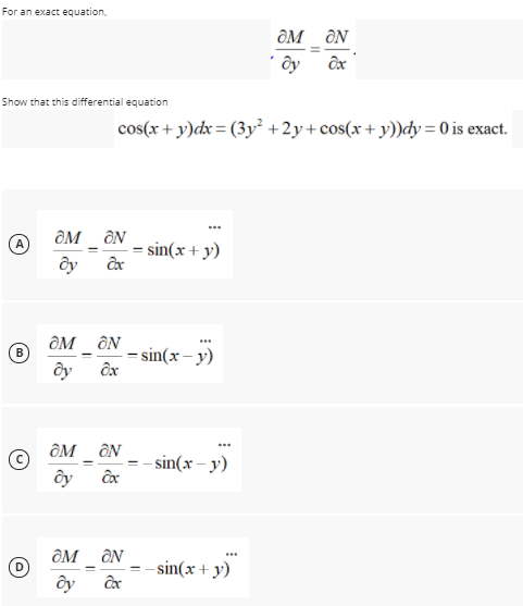 Solved Eliminate the arbitrary constant from the given | Chegg.com
