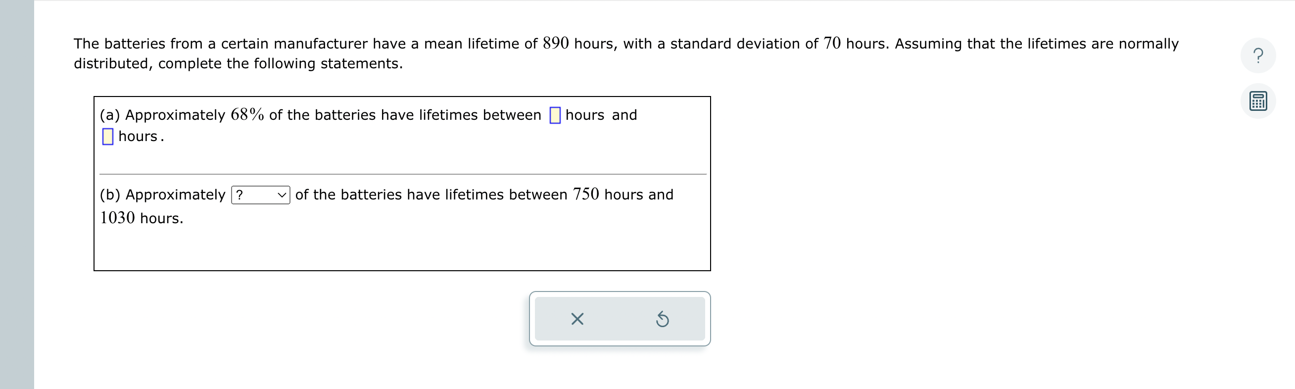 Solved distributed, complete the following statements.(a) | Chegg.com
