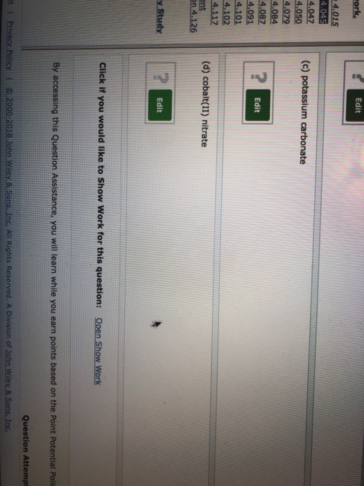 Solved Write Equations For The Dissociation Of The Following