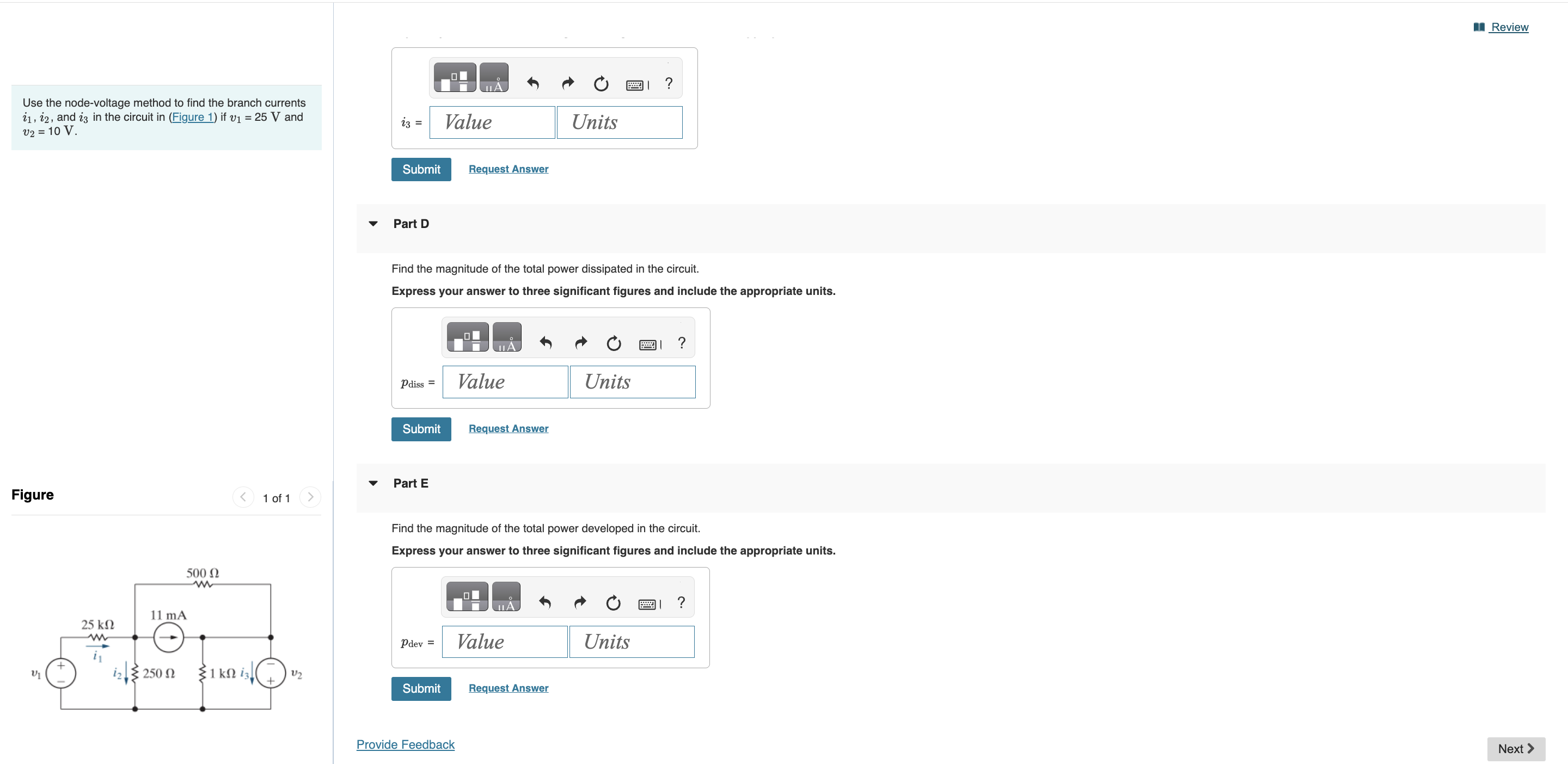 Solved Use the node-voltage method to find the branch | Chegg.com