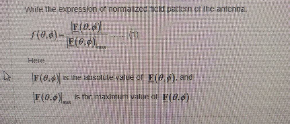 3-D polar radiation pattern plot, arbitrary radiation | Chegg.com