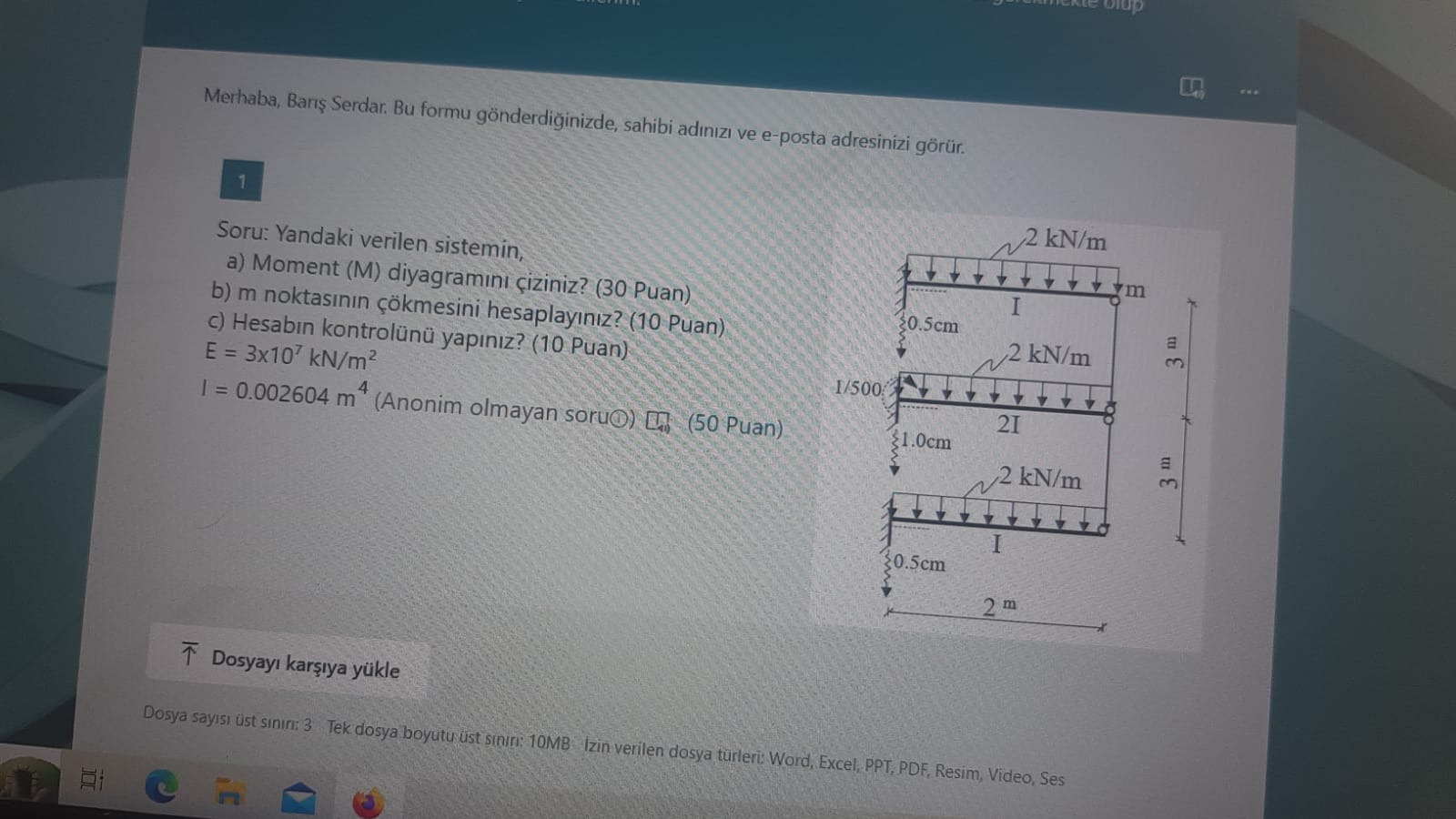 Merhaba, Barş Serdar. Bu formu gönderdiğinizde, | Chegg.com