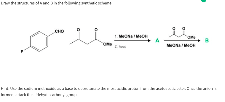 Solved Draw the structures of A and B in the following | Chegg.com