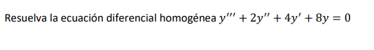 Solved 1. Solve the homogeneous differential equation : | Chegg.com