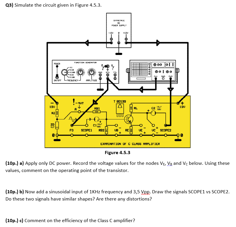 Solved Q3 Simulate The Circuit Given In Figure 453 5909