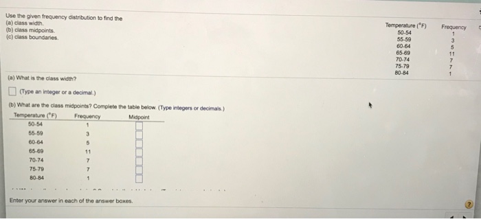 Solved Use the given frequency distribution to find the (a) | Chegg.com