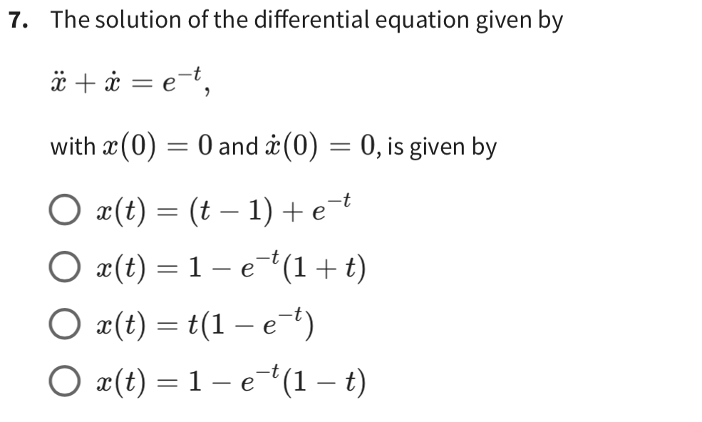 Solved Hi our topic is inhomogeneous linear differential | Chegg.com