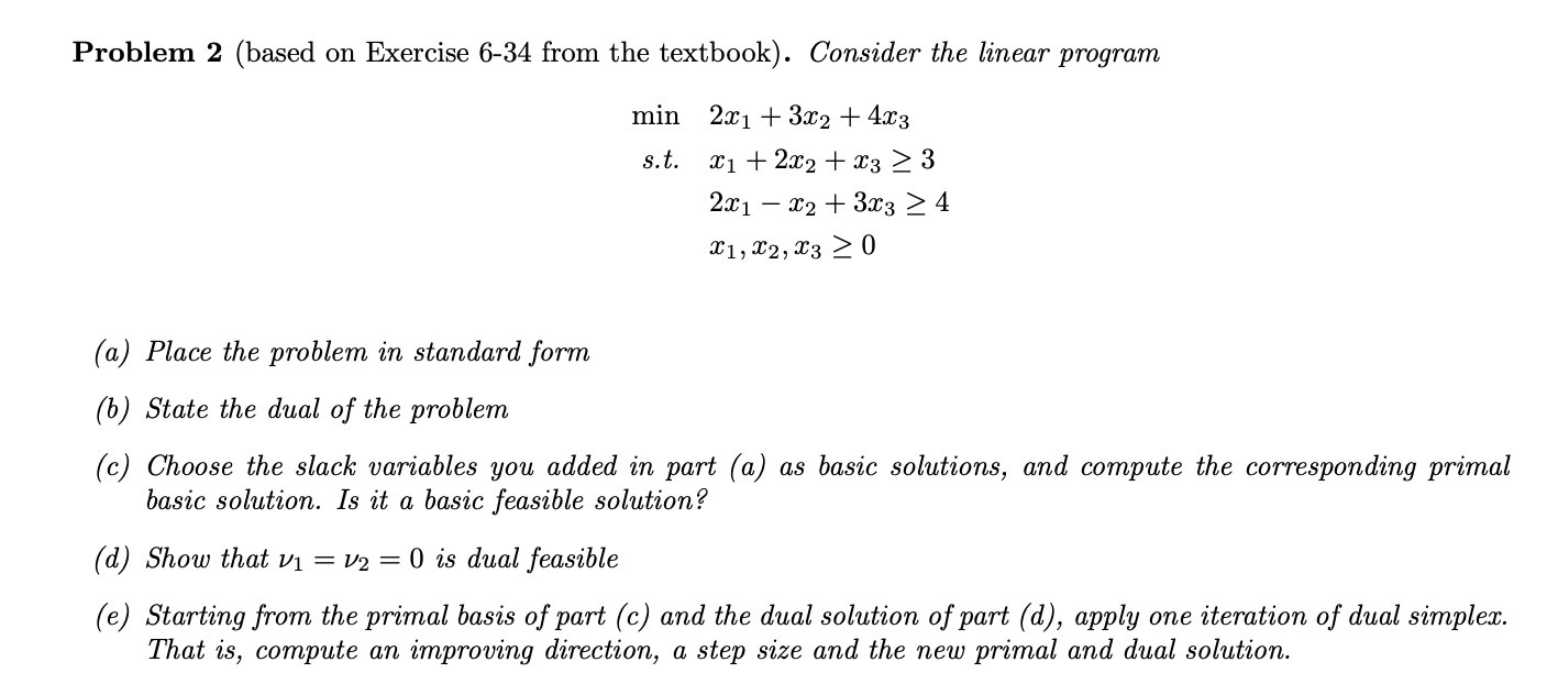 Solved Problem 2 (based on Exercise 6-34 from the textbook). | Chegg.com