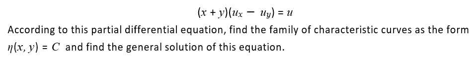 Solved (x + y)(ux − uy) = uAccording to this partial | Chegg.com