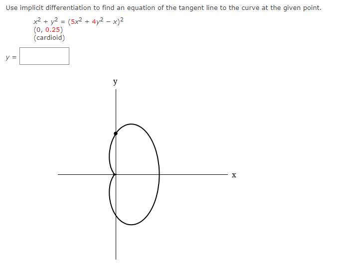 Solved Use implicit differentiation to find an equation of | Chegg.com