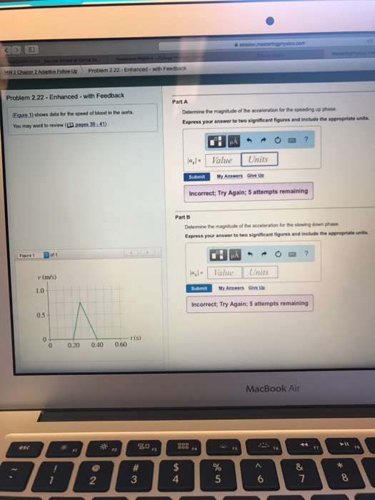 Solved Determine The Magnitude Of The Acceleration For The