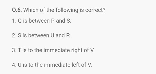 Solved Directions for Questions 1 to 5: Read the given | Chegg.com