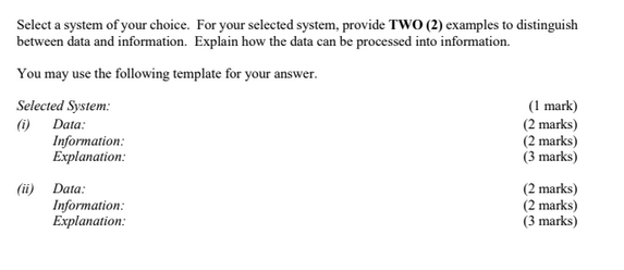 Solved Select a system of your choice. For your selected | Chegg.com