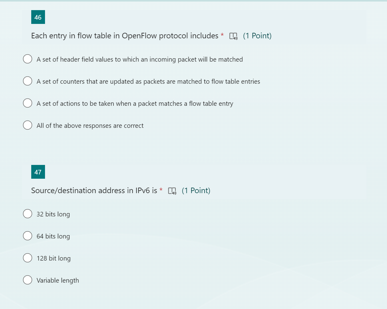 Solved 46 Each Entry In Flow Table In Openflow Protocol 