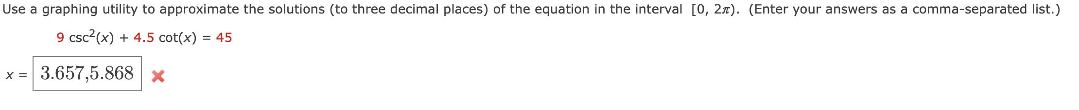Solved Use a graphing utility to approximate the solutions | Chegg.com