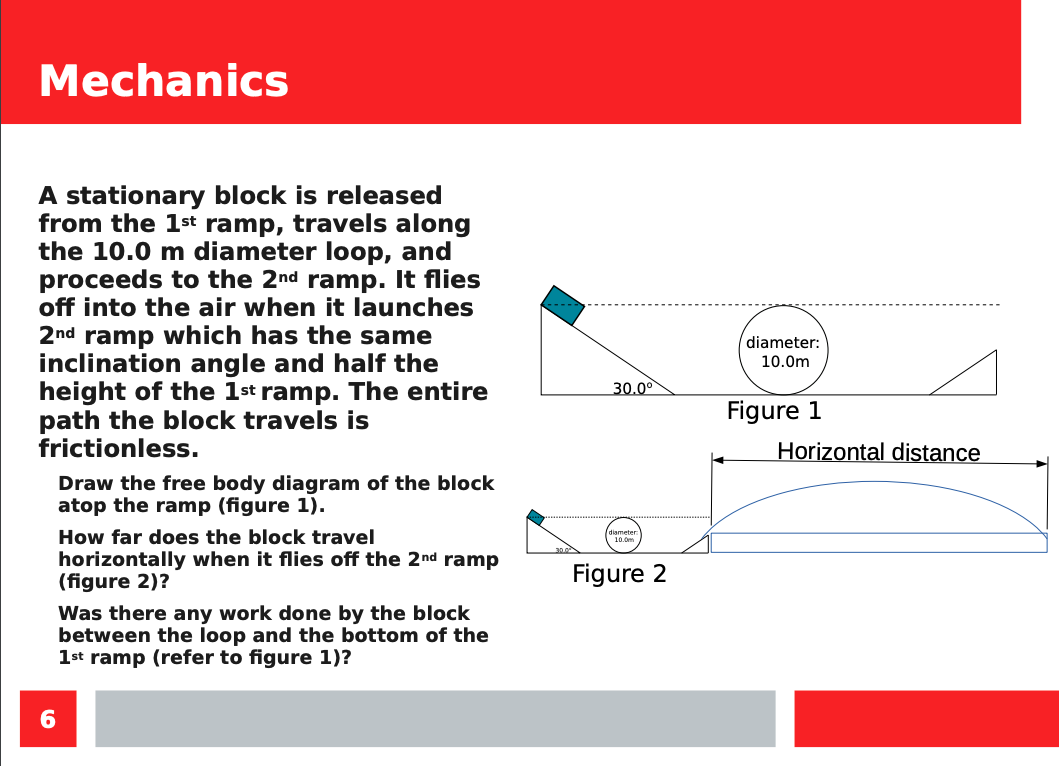 Solved Mechanics diameter: 10.0m 30.00 A stationary block is | Chegg.com