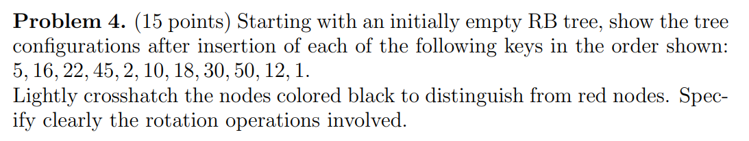 Solved Problem 4. (15 points) Starting with an initially | Chegg.com