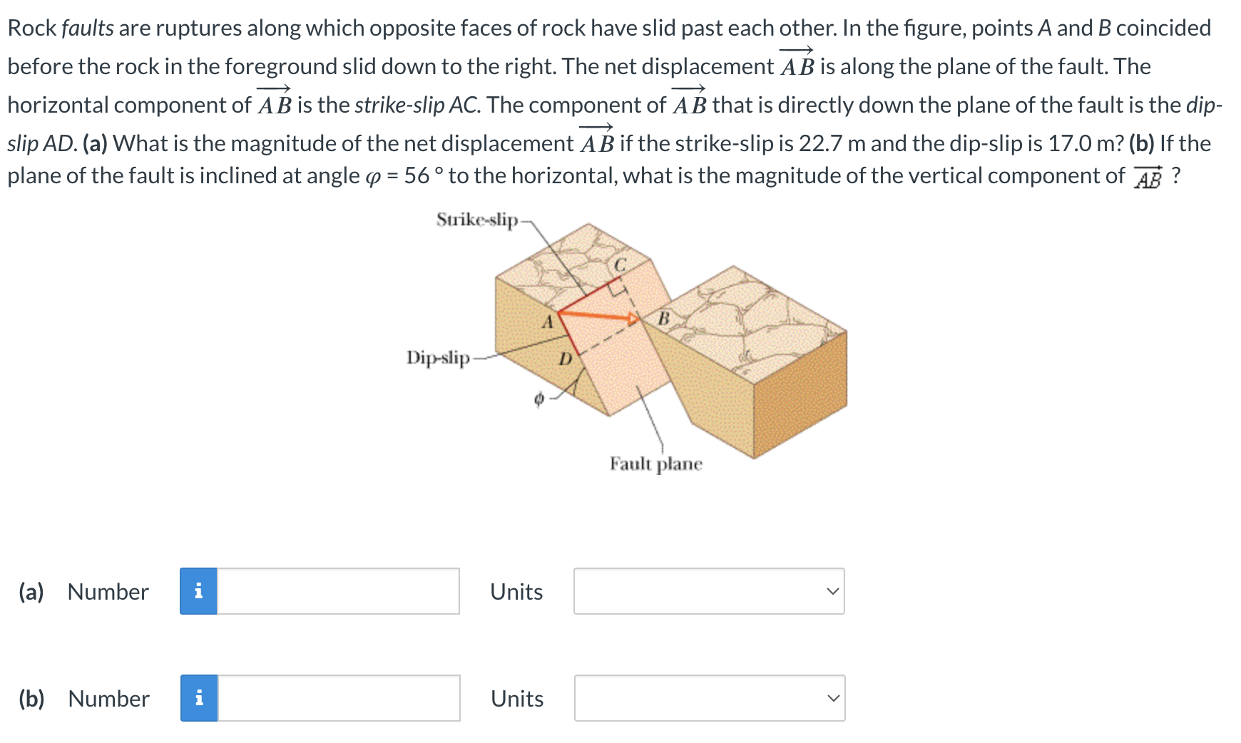 Solved Rock faults are ruptures along which opposite faces | Chegg.com