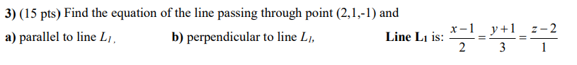 Solved Find The Equation Of the Line Passing Through Point