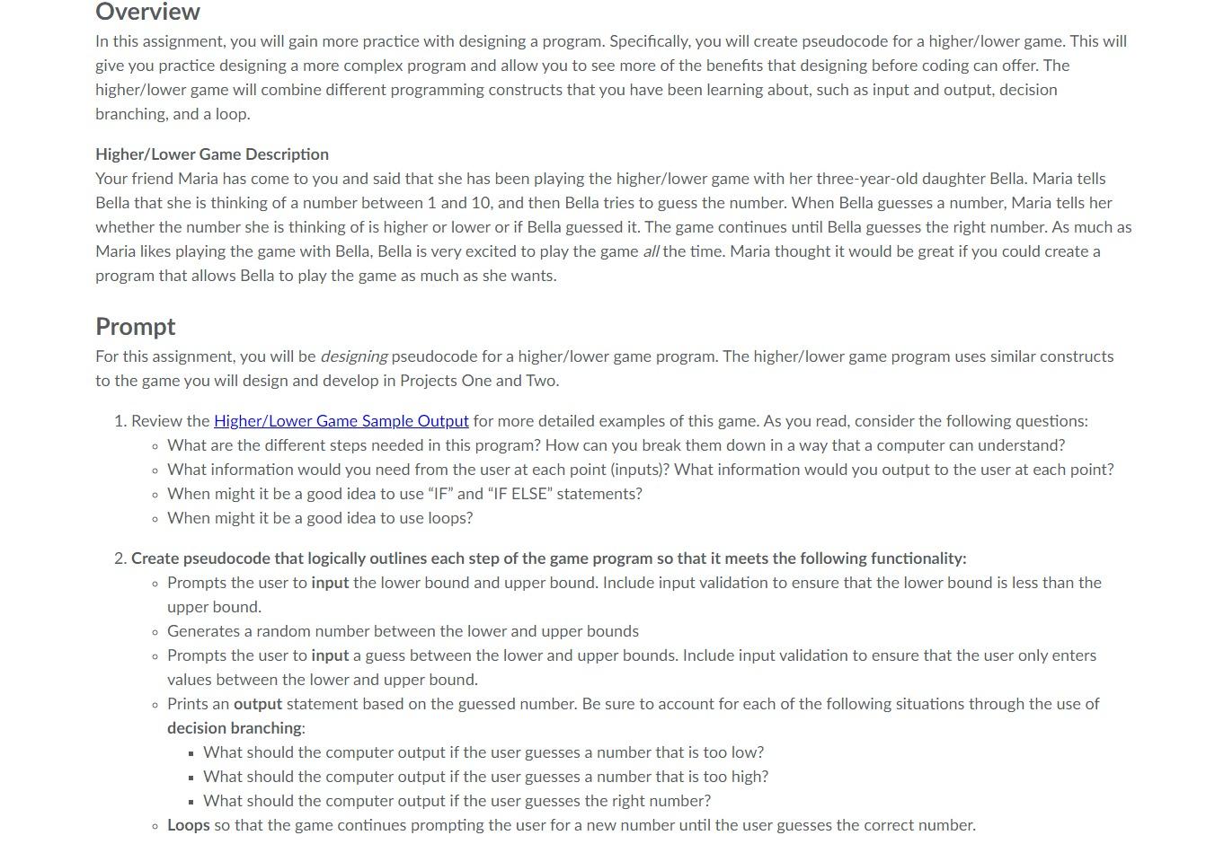 Solved Overview In this assignment, you will gain more | Chegg.com