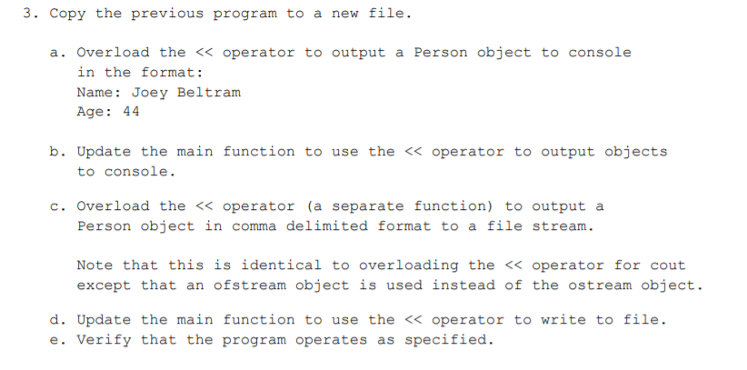 Solved Code using c++, Augment the code below the picture to | Chegg.com
