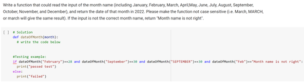 Solved Write a function that could read the input of the | Chegg.com