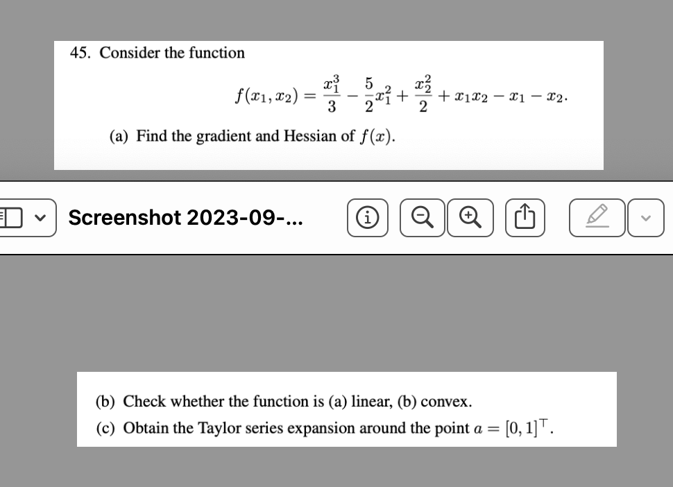 Solved 45. Consider the function | Chegg.com